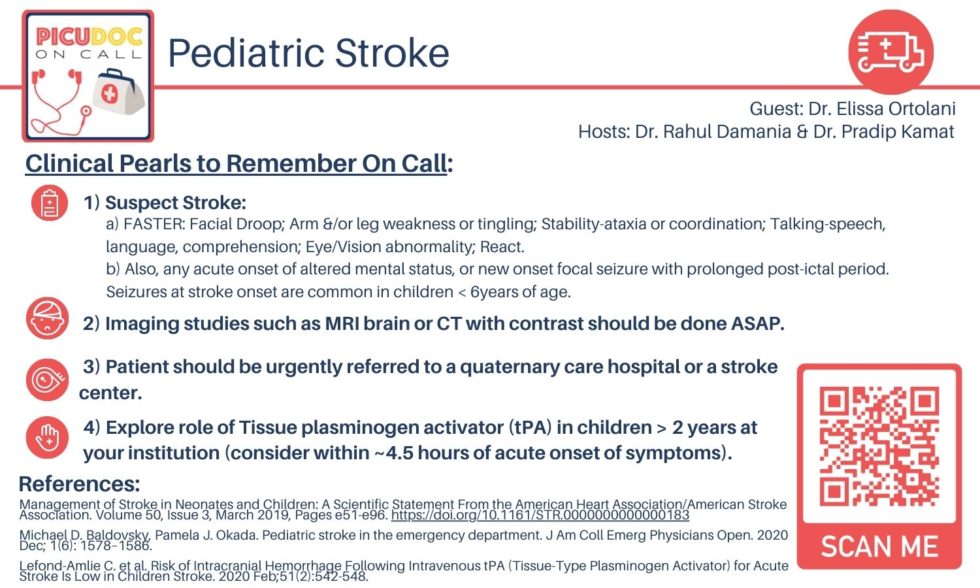 Acute Management of Pediatric Stroke | picudoconcall.org